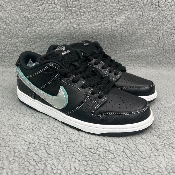 Nike | Shoes | Nike Sb Dunk Low Diamond Supply Co Mens 9 Shoes Black ...